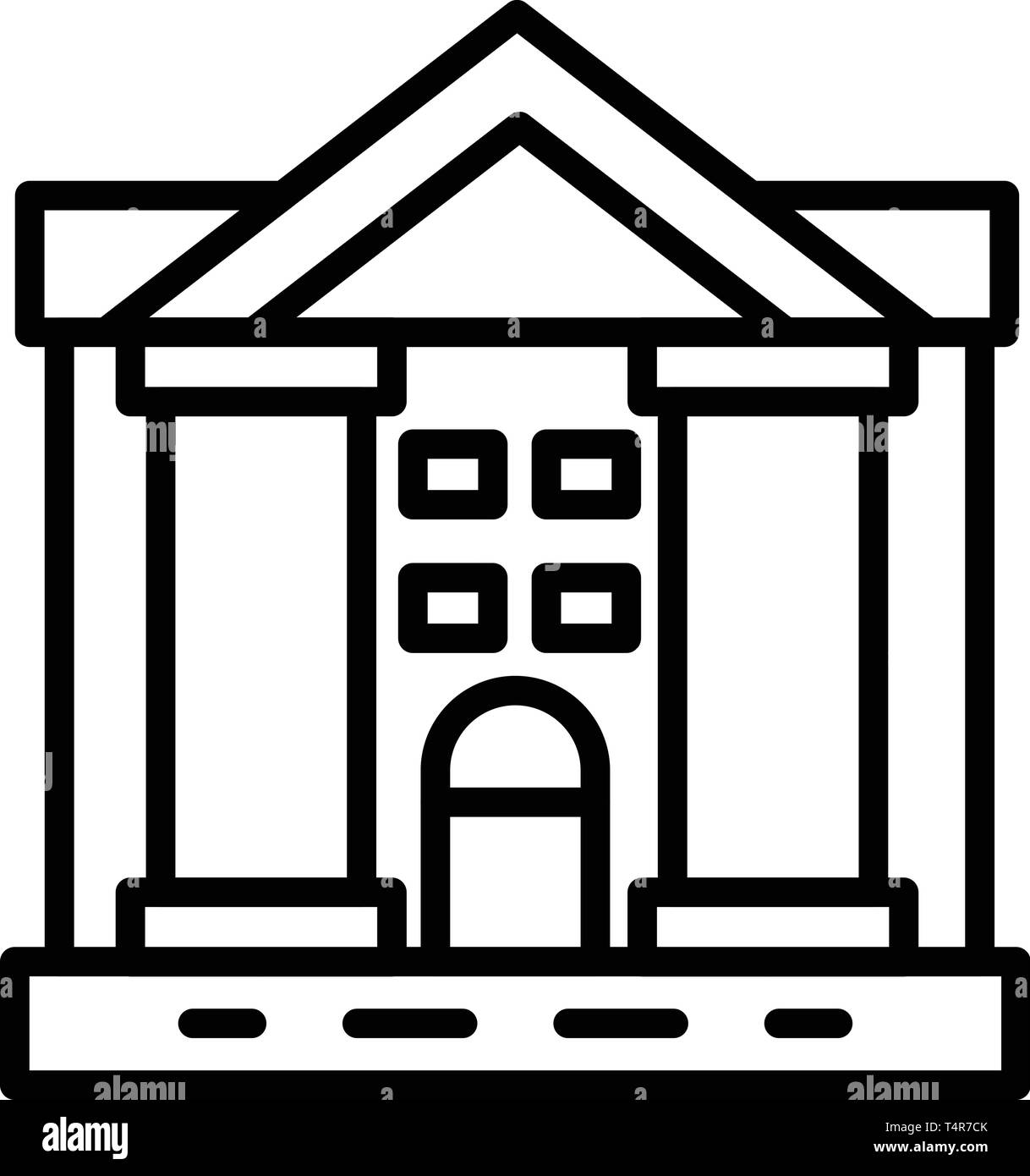 Justice courthouse icon, outline style Stock Vector Image & Art - Alamy