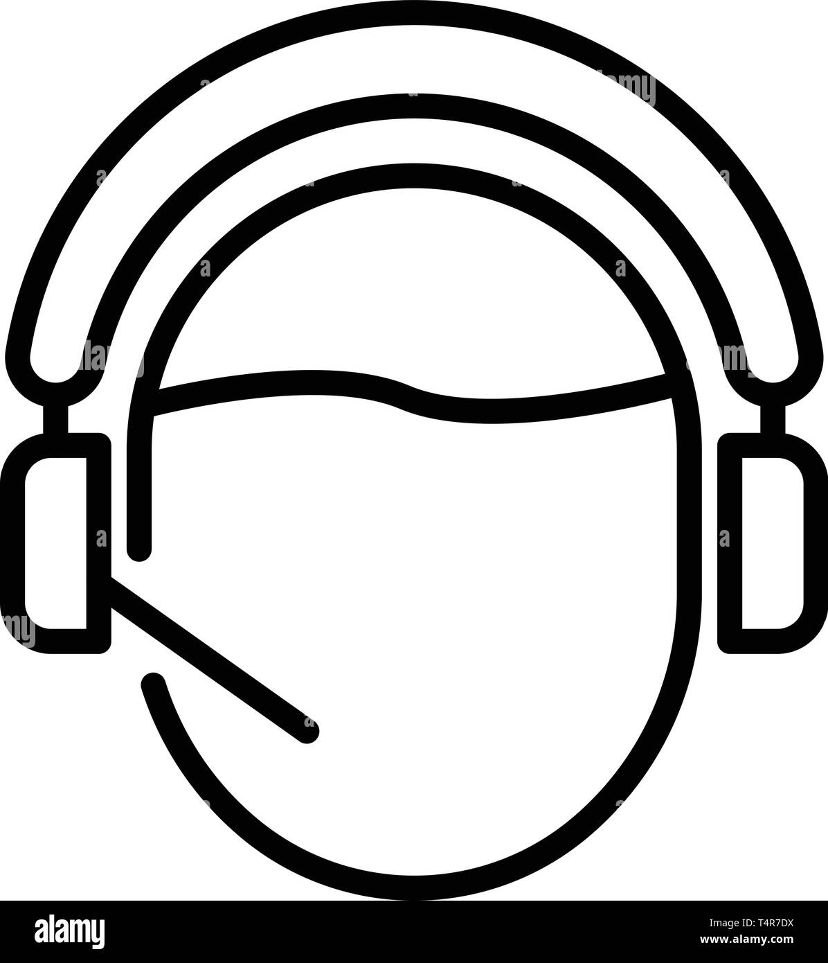 Call center helpline icon, outline style Stock Vector Image & Art - Alamy