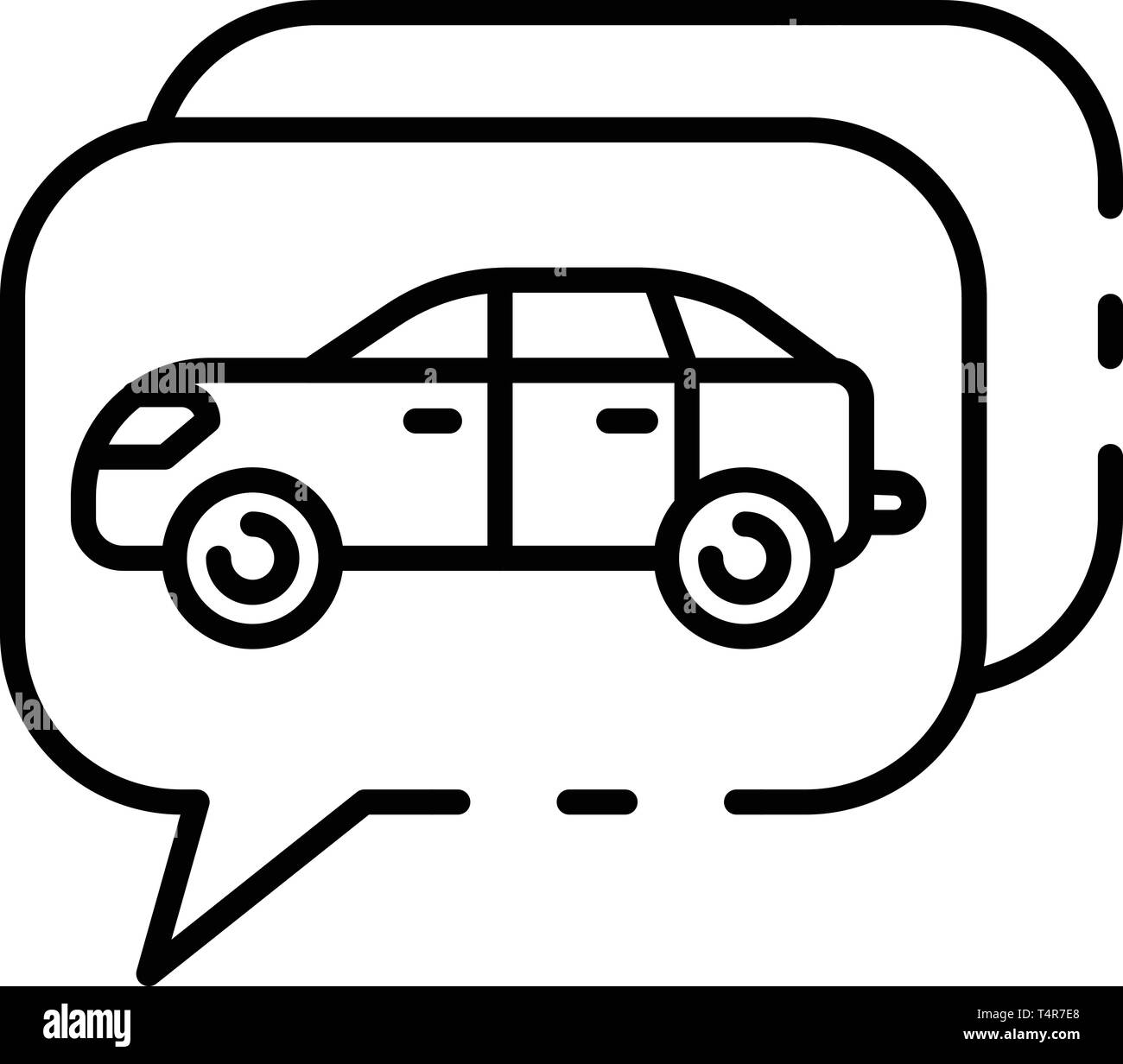 Car messaging Stock Vector Images - Alamy