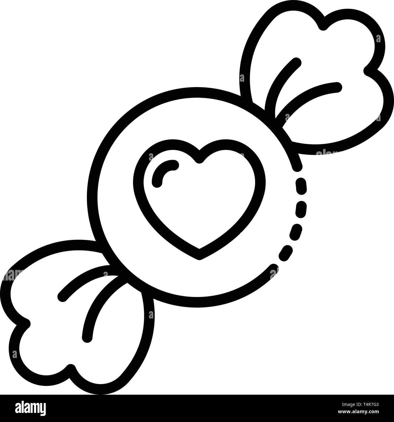 Candy toffee icon, outline style Stock Vector Image & Art - Alamy