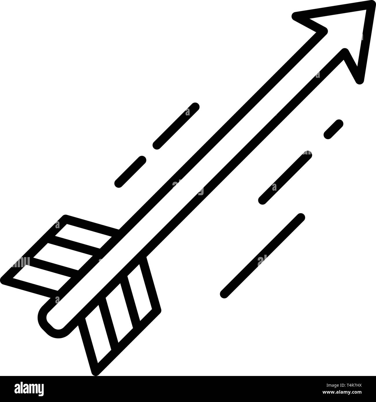 Flying arrow icon, outline style Stock Vector Image & Art - Alamy