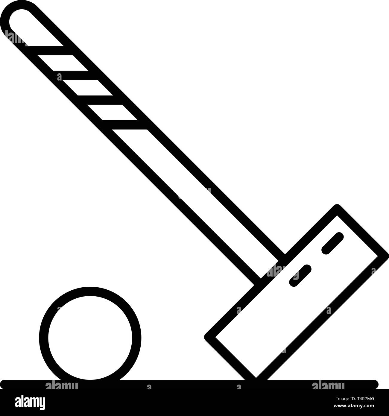 Tournament for croquet Black and White Stock Photos & Images - Alamy