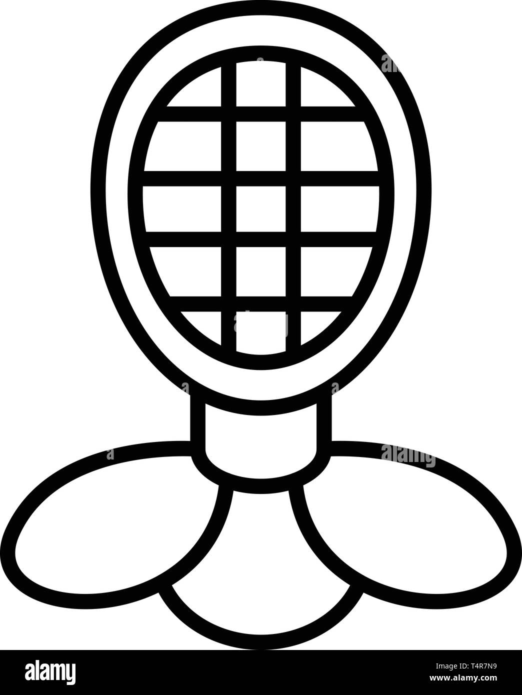 Fencing mask protect icon, outline style Stock Vector Image & Art - Alamy
