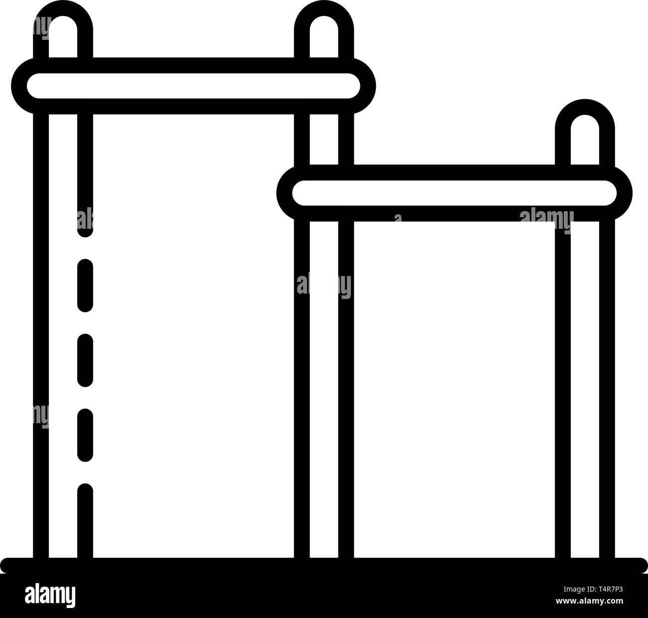 Horizontal crossbar Stock Vector Images - Alamy