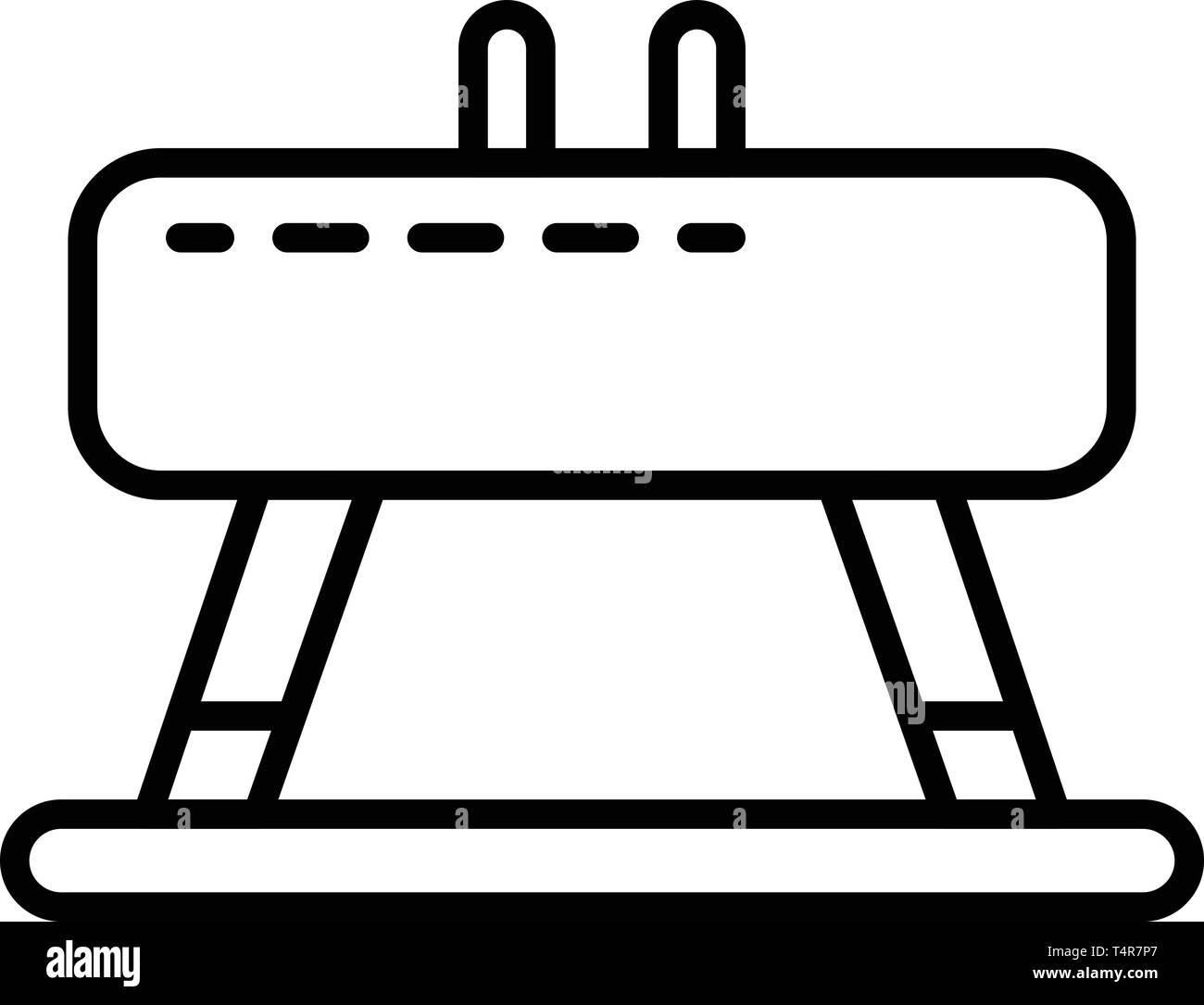 Vaulting horse Black and White Stock Photos & Images - Alamy