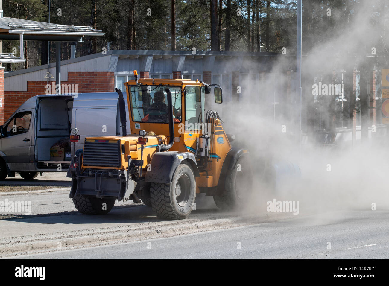 Street cleaning vehicle finland hi-res stock photography and images - Alamy
