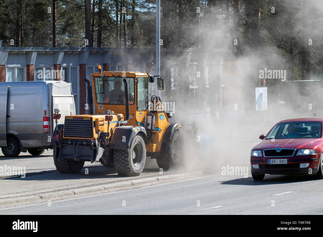 Street cleaning vehicle finland hi-res stock photography and images - Alamy