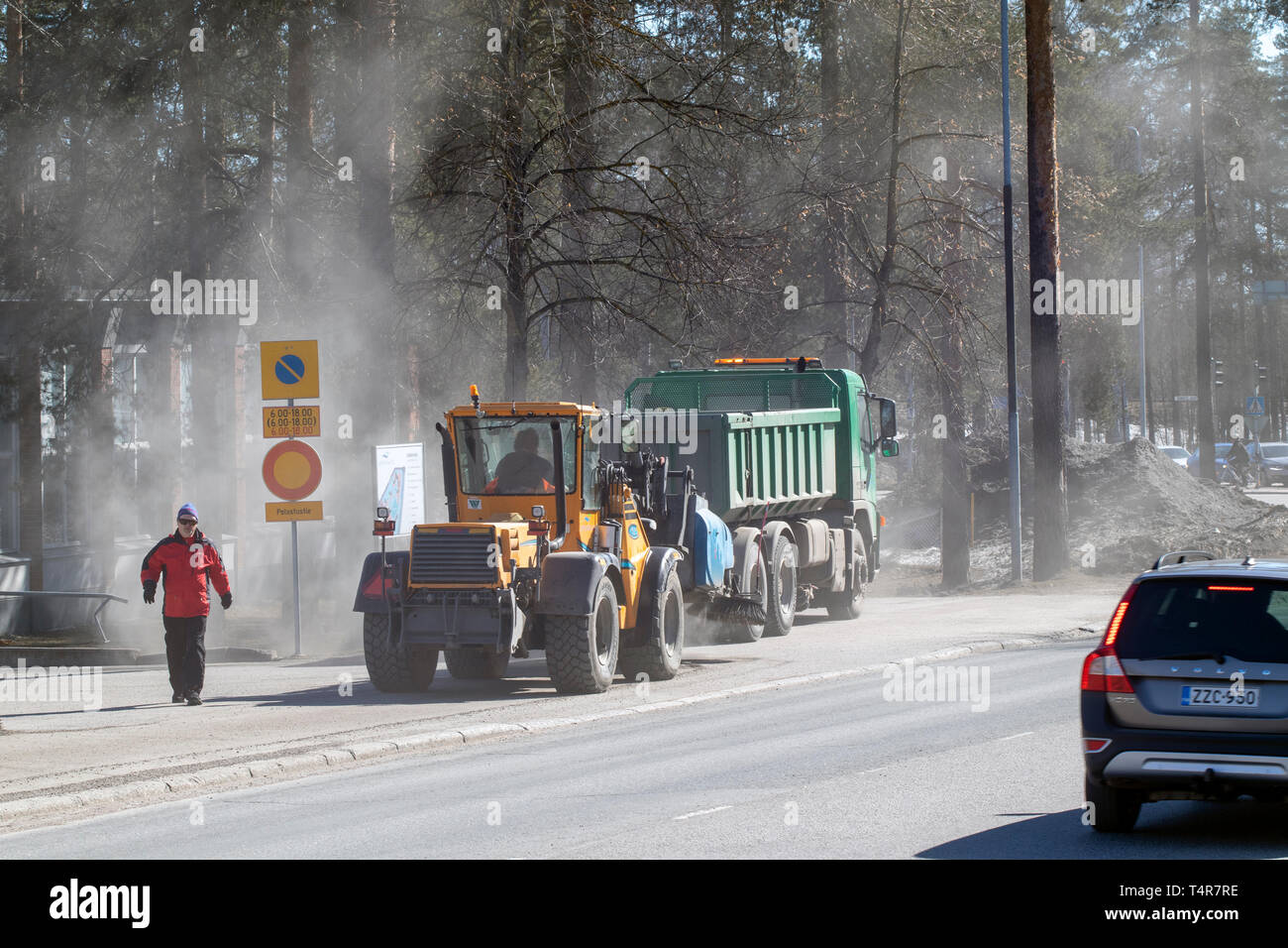 Street cleaning vehicle finland hi-res stock photography and images - Alamy