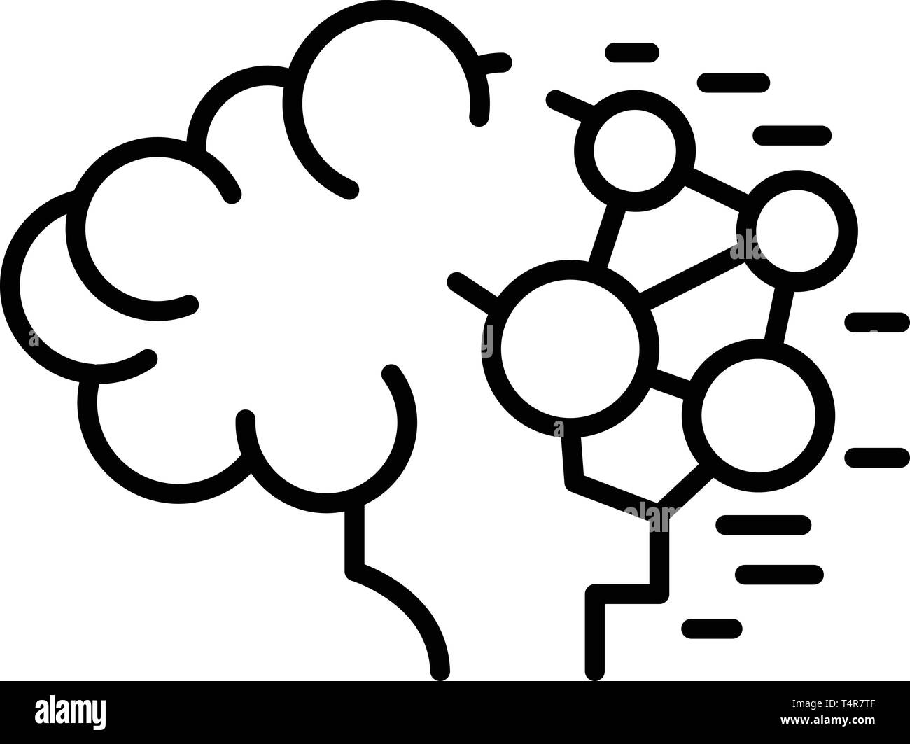 Artificial intelligence icon, outline style Stock Vector Image & Art ...