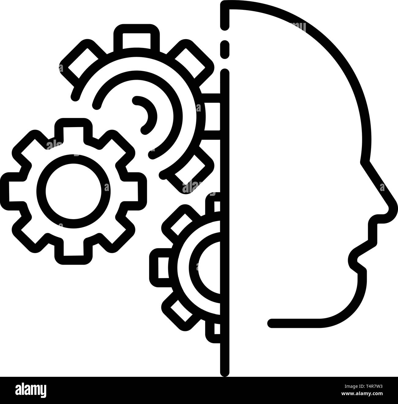 Singularity human machine concept Stock Vector Images - Alamy