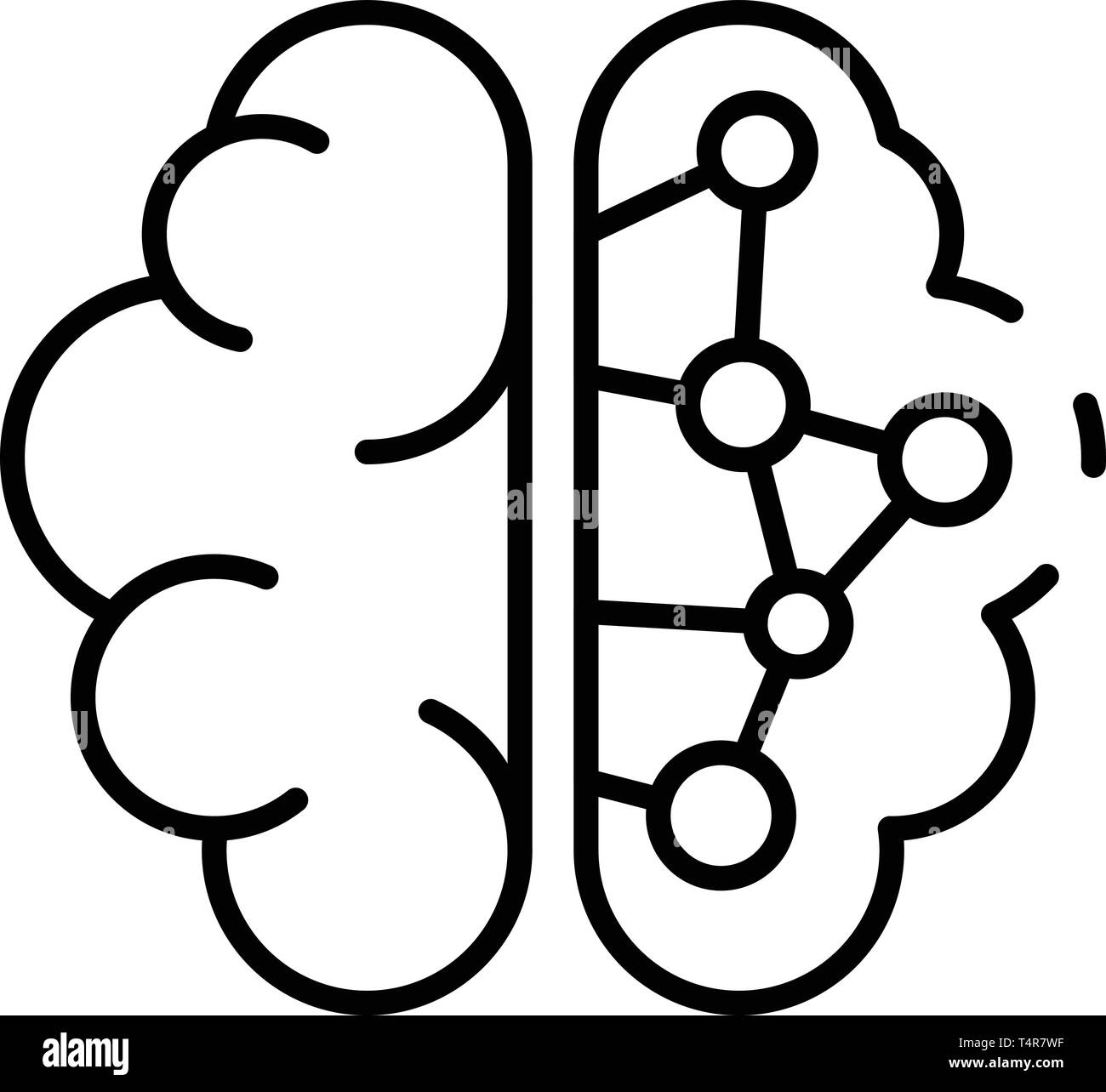 Cyborg brain icon, outline style Stock Vector Image & Art - Alamy
