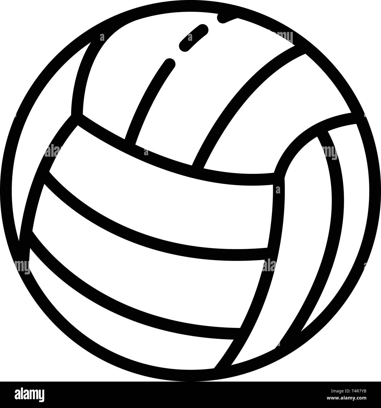 Volleyball ball icon, outline style Stock Vector Image & Art - Alamy
