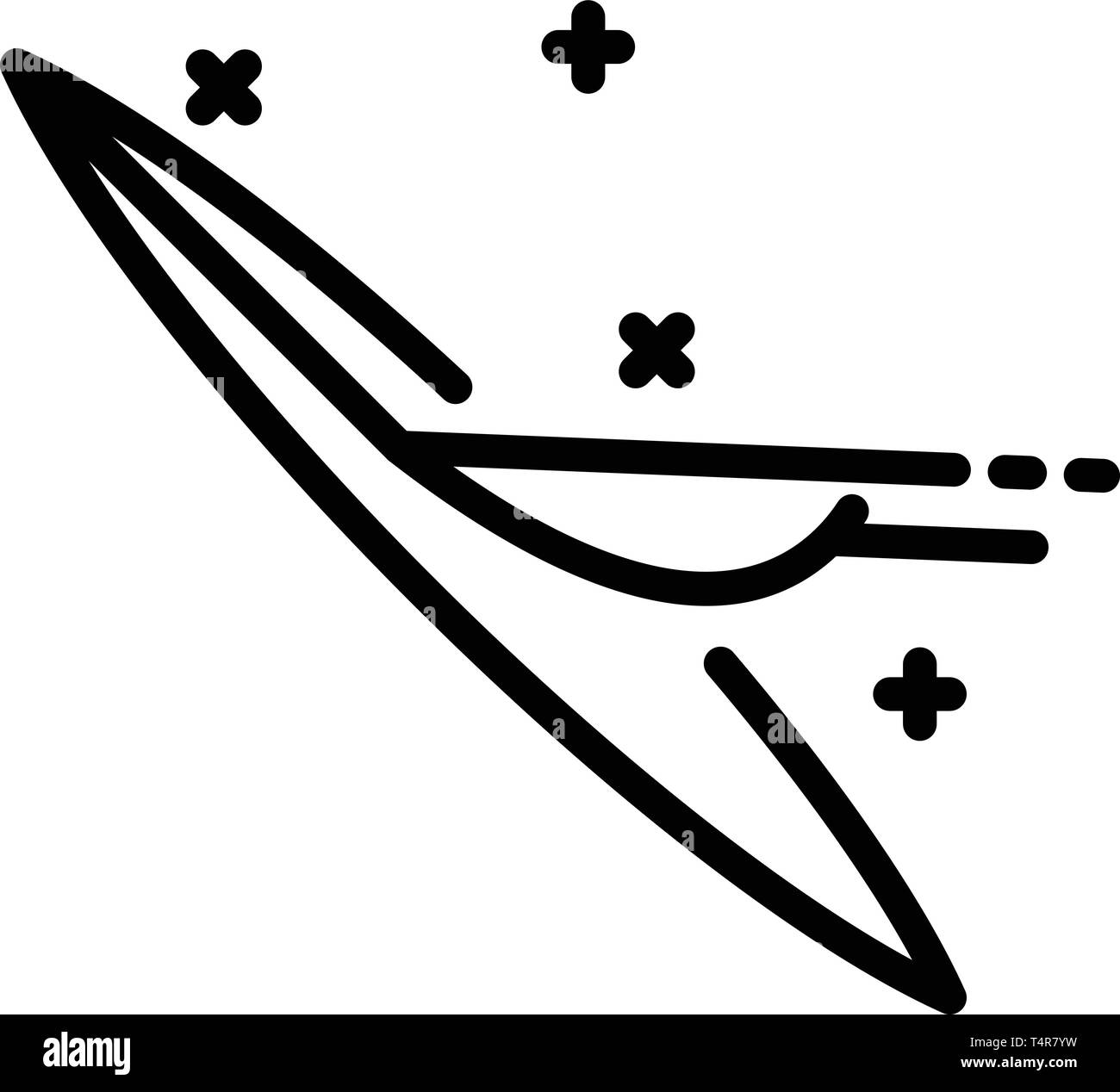 Incision surgery black symbol hi-res stock photography and images - Alamy