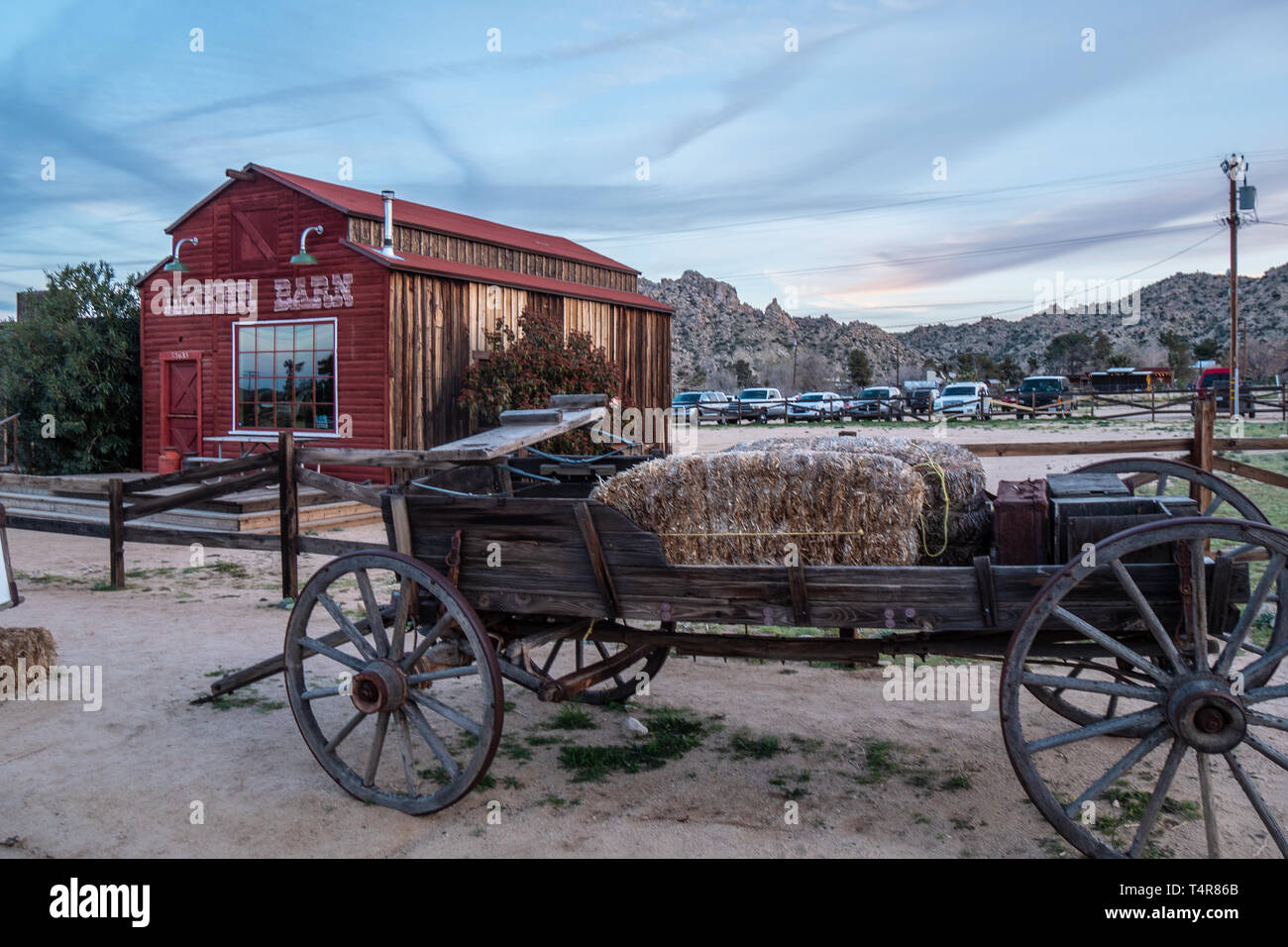 Famous Pioneertown in California in the evening - CALIFORNIA, USA ...