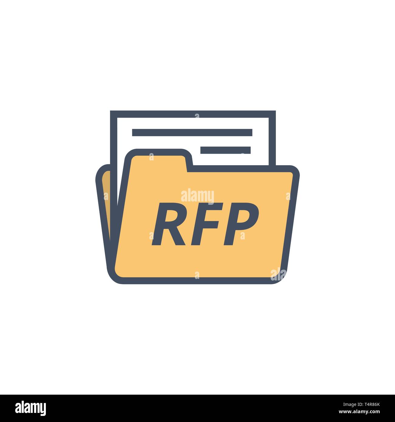 RFP Icon - request for proposal concept - idea Stock Vector Image & Art ...