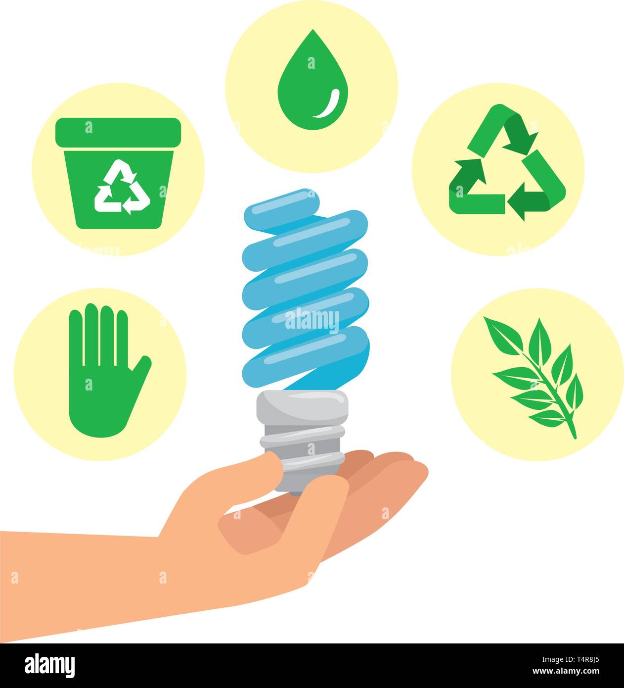 Incandescent light bulb waste Stock Vector Images - Alamy