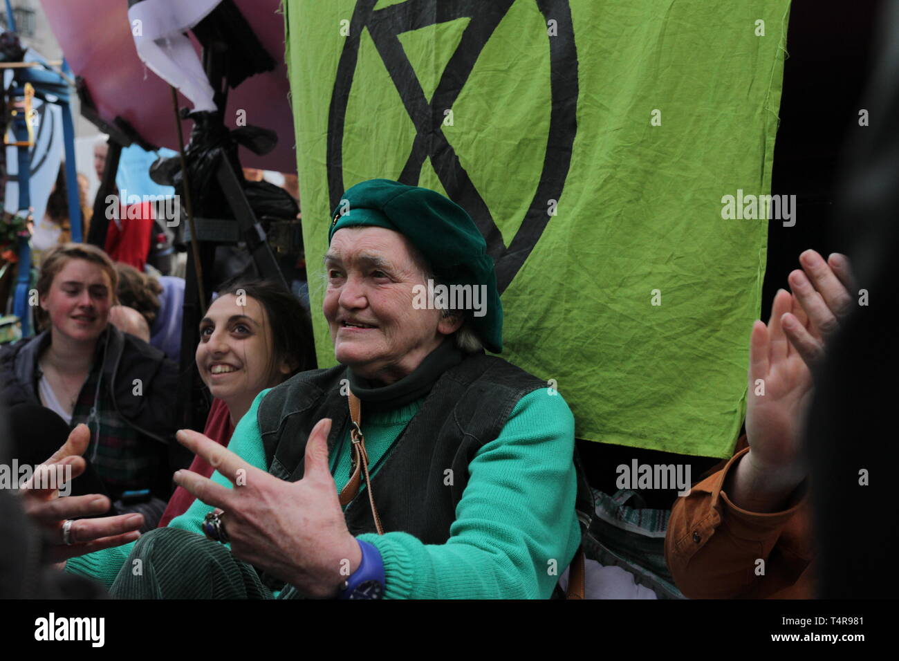 Protesters from climate change group, Extinction Rebellion protest ...