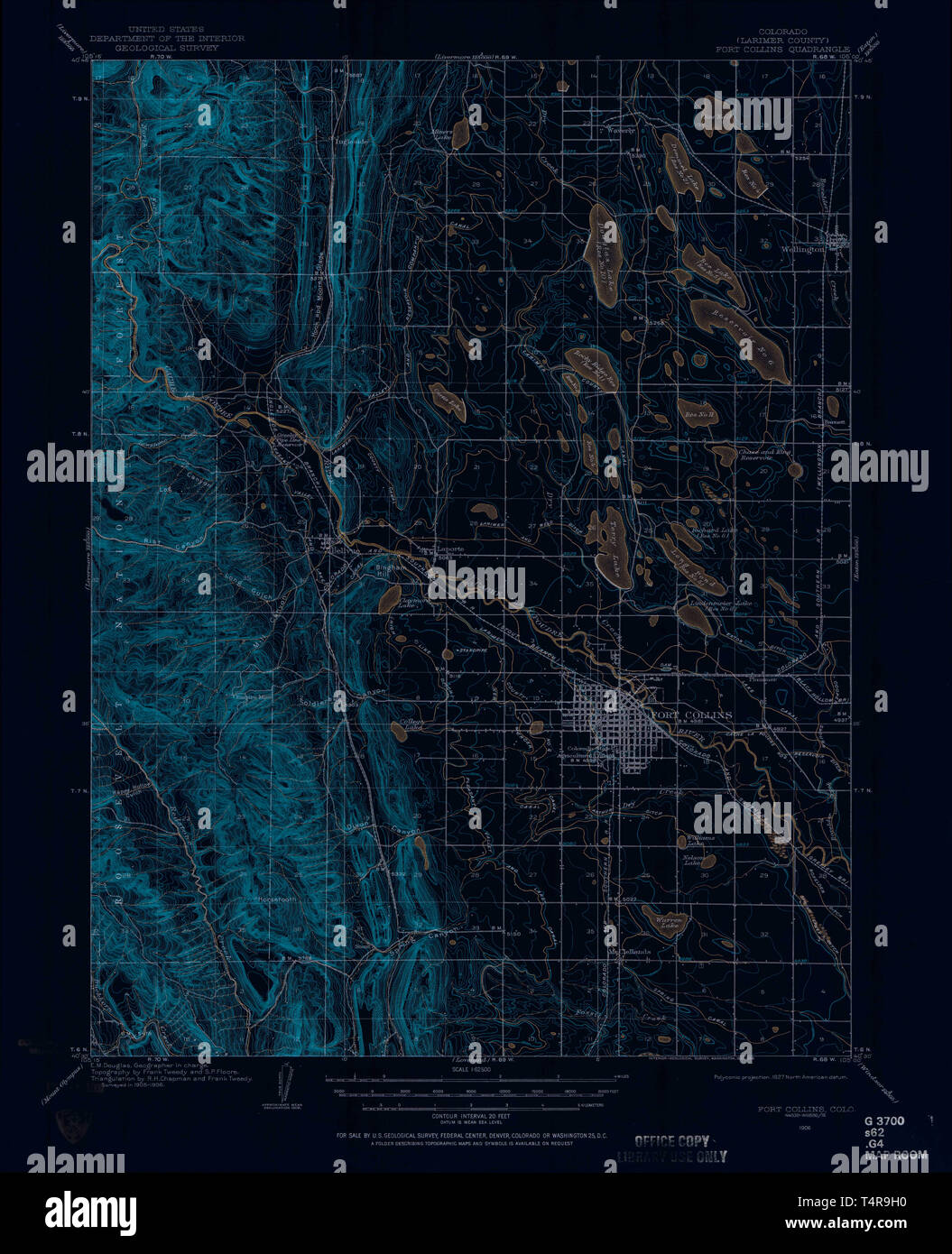 Map of fort collins hi-res stock photography and images - Alamy