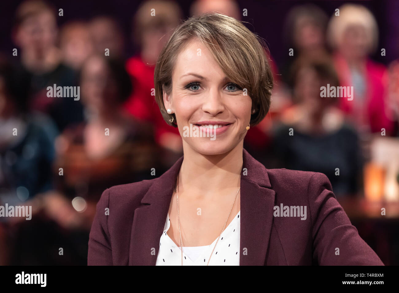 Leipzig, Germany. 12th Apr, 2019. The former biathlete Magdalena Neuner ...
