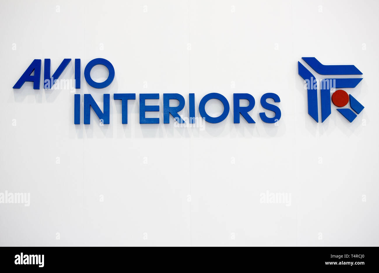 Hamburg, Germany. 03rd Apr, 2019. The Avio Interiors stand at the ...