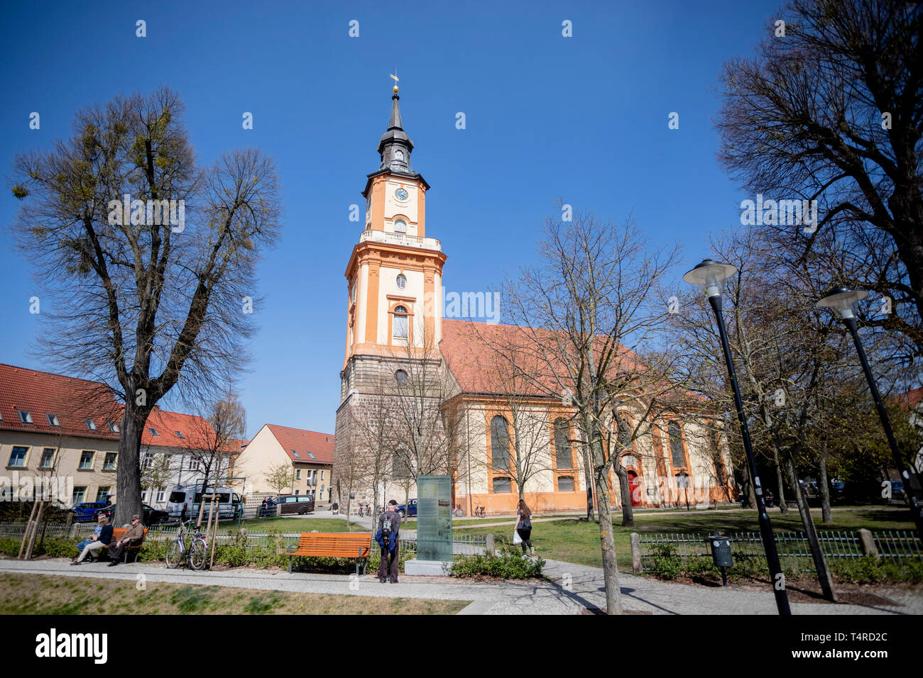 Templin, Germany. 18th Apr, 2019. The Church of Mary Magdalene can be ...