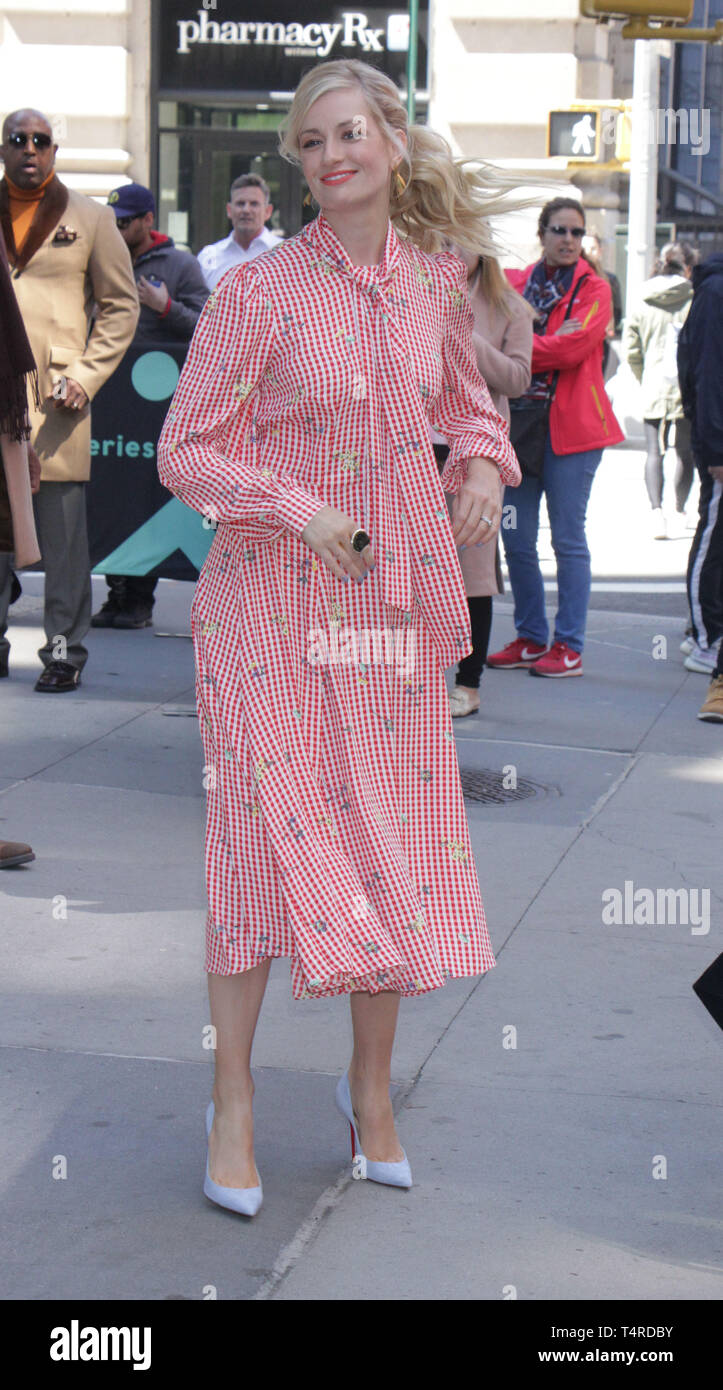 New York, NY, USA. 17th Apr, 2019. Beth Behrs at Build Series promoting ...
