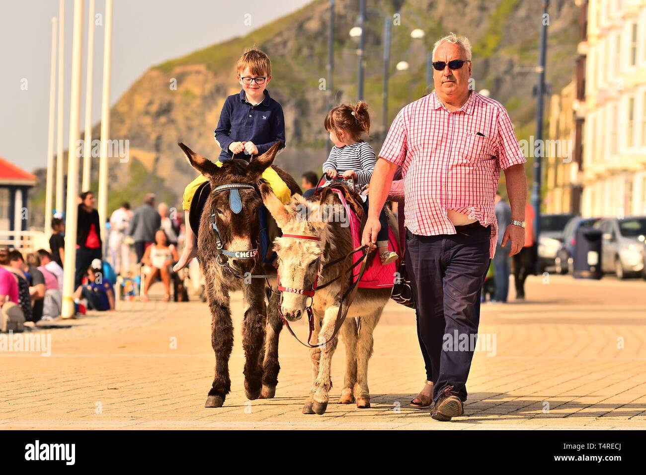 Children seaside donkey ride hi-res stock photography and images - Alamy