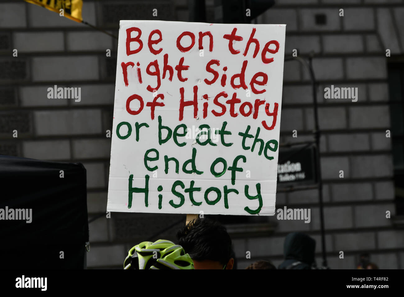 London, UK. 18th Apr 2019. Day 4 - XRExtinction Occupy Parliament in ...