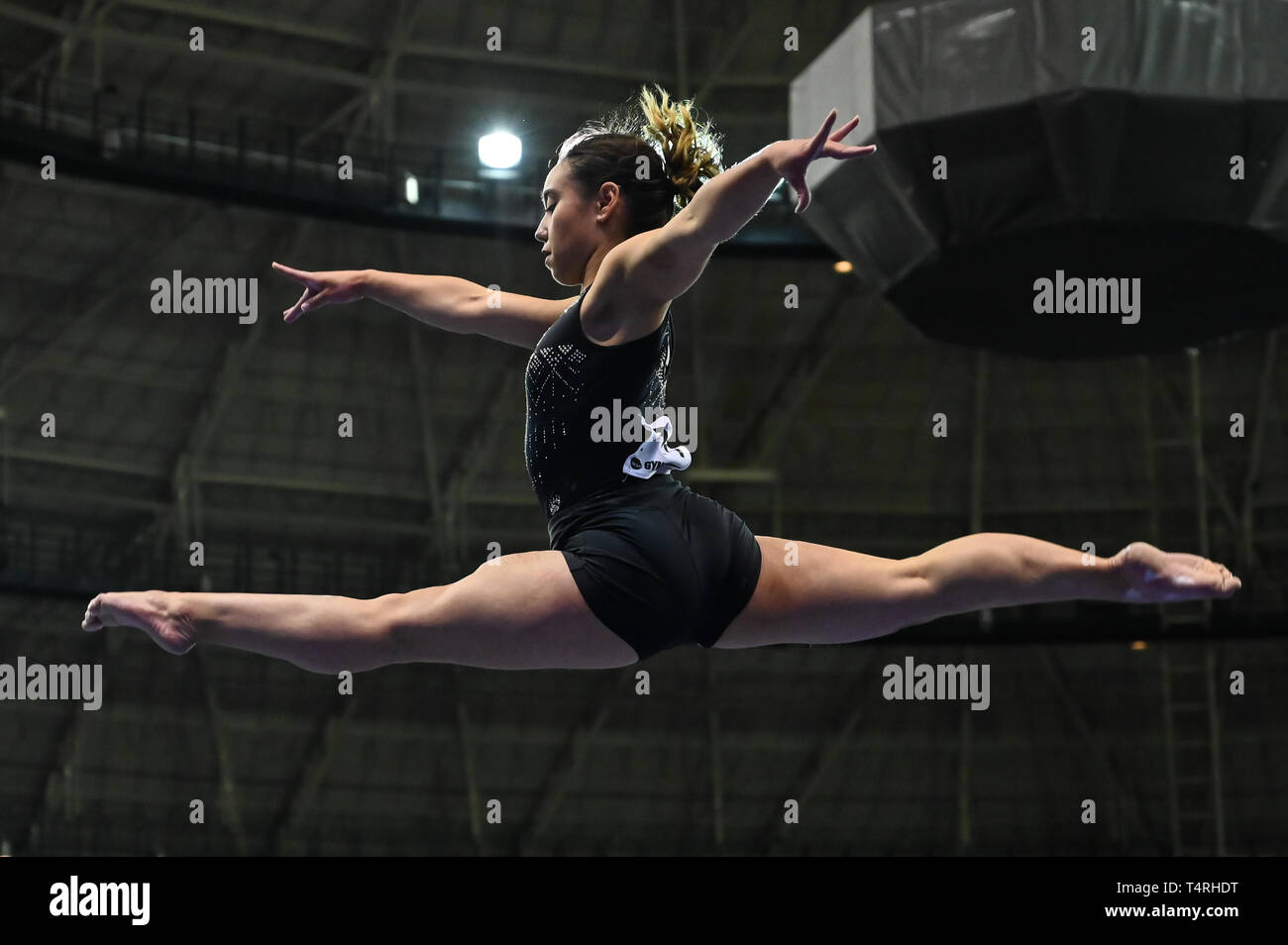 Fort Worth, Texas, USA. 18th Apr, 2019. KATELYN OHASHI from UCLA ...