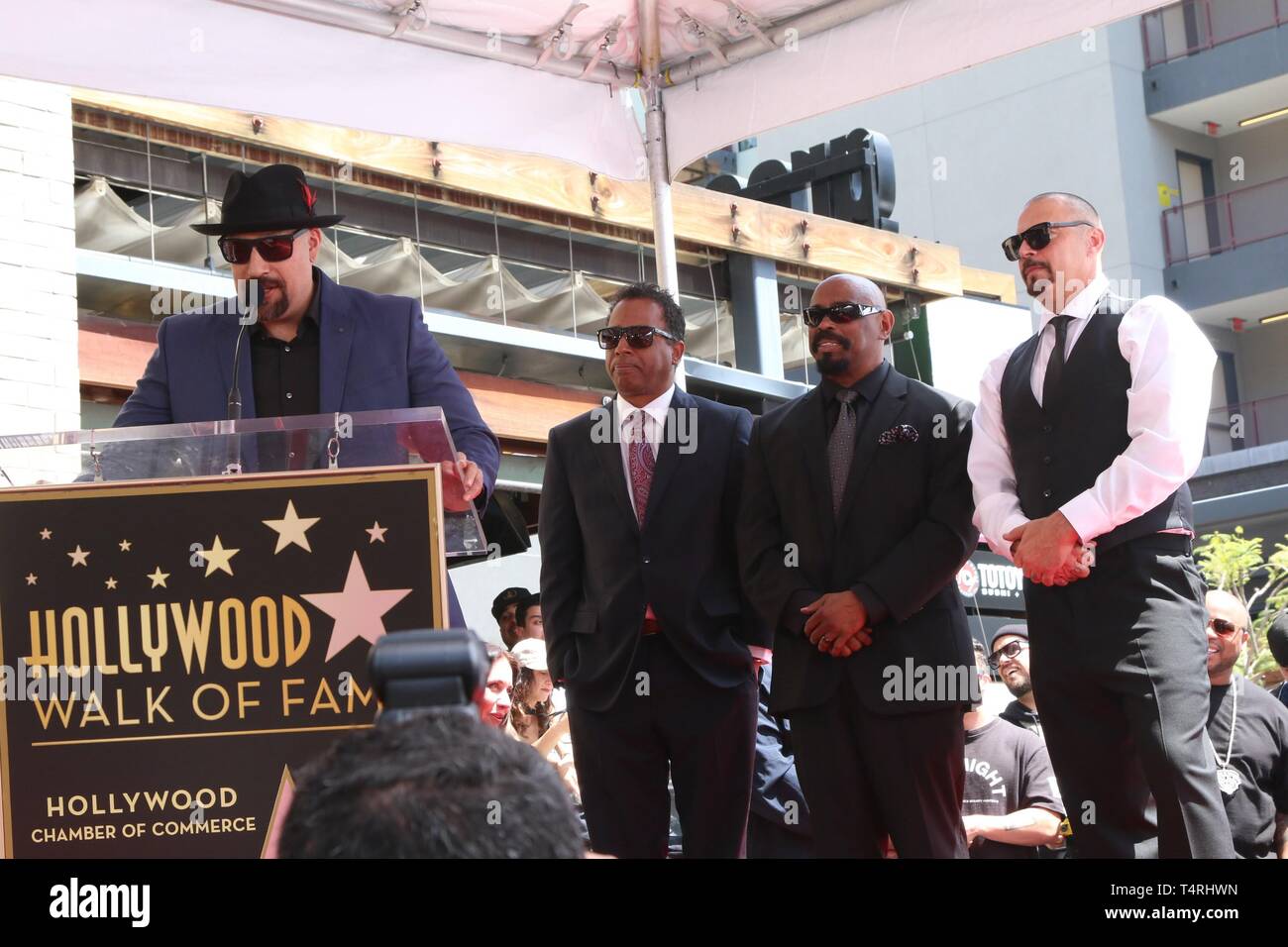 Los Angeles, CA, USA. 18th Apr, 2019. Louis Freese, B-Real, Cypress ...