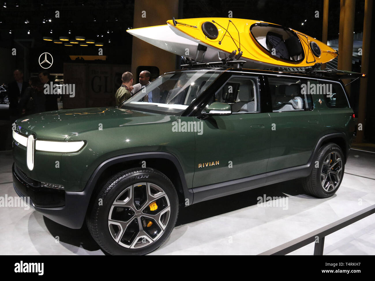 New York City, New York, USA. 18th Apr, 2019. RIVIAN R1S Electric SUV ...
