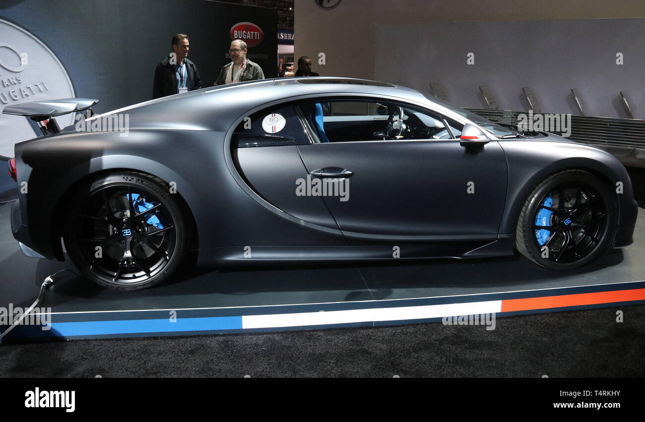 New York City, New York, USA. 18th Apr, 2019. BUGATTI CHIRON SPORT ...