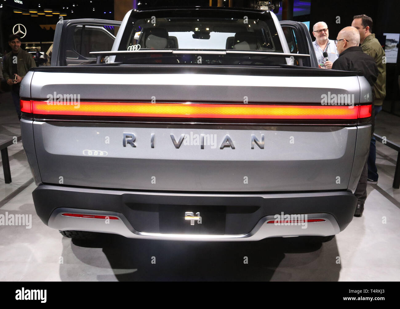New York City, New York, USA. 18th Apr, 2019. RIVIAN R1T Electric First ...