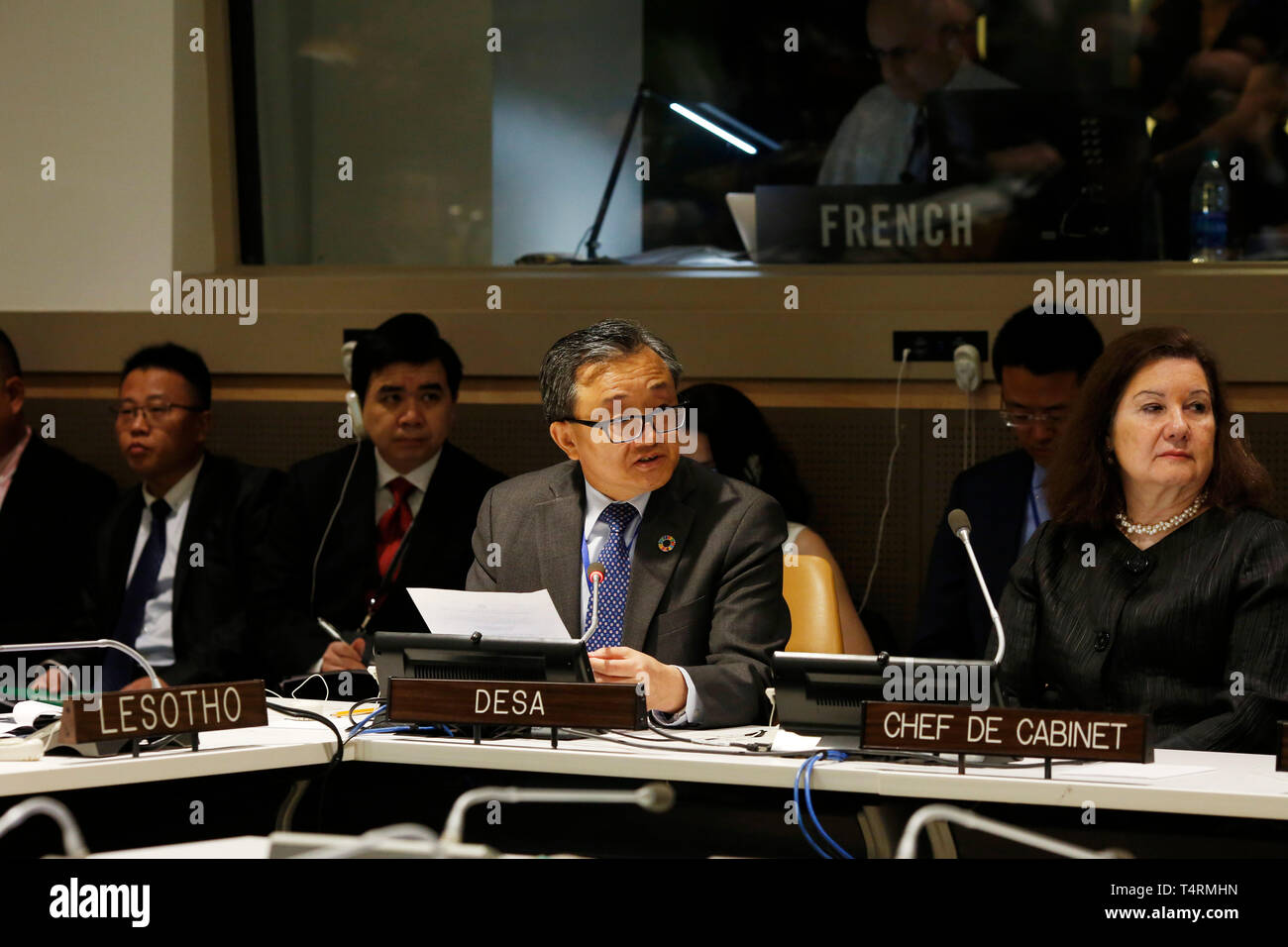 United Nations, UN headquarters in New York. 18th Apr, 2019. Liu ...