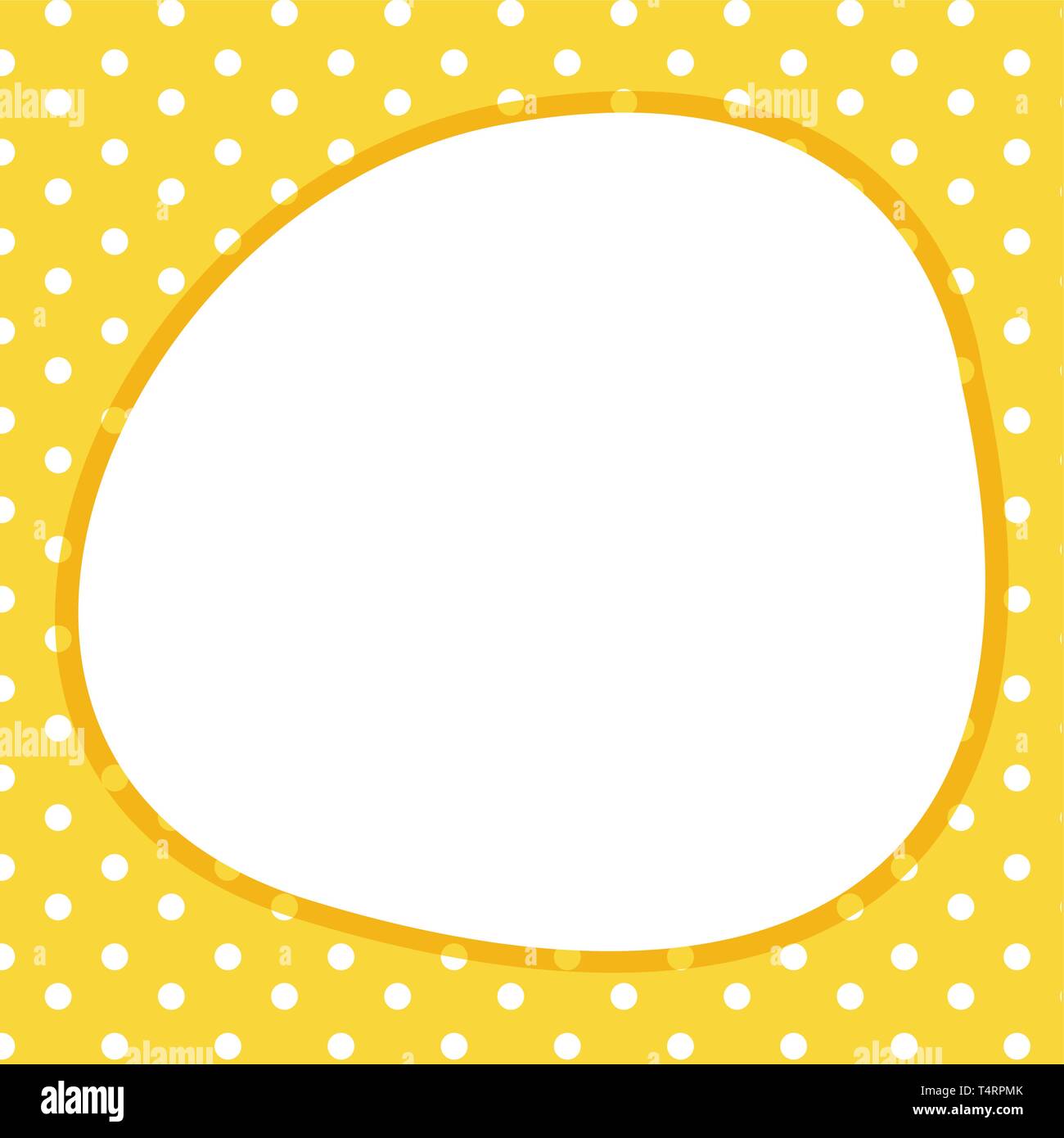 Card template with poka dots illustration Stock Vector Image & Art - Alamy