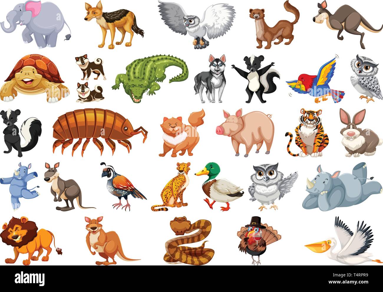 Set of animal character illustration Stock Vector Image & Art - Alamy