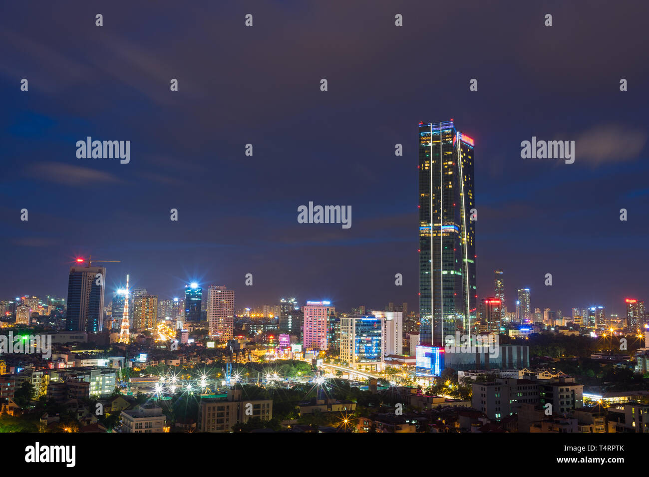Aerial view of Hanoi cityscape at Lieu Giai street - Dao Tan street ...