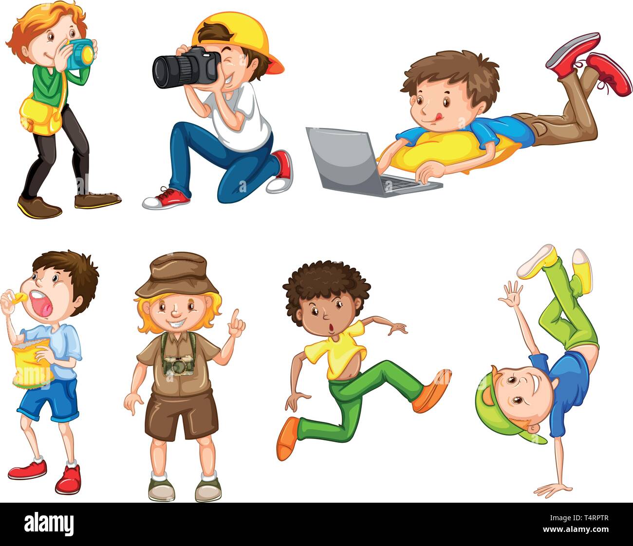Set of male character illustration Stock Vector Image & Art - Alamy