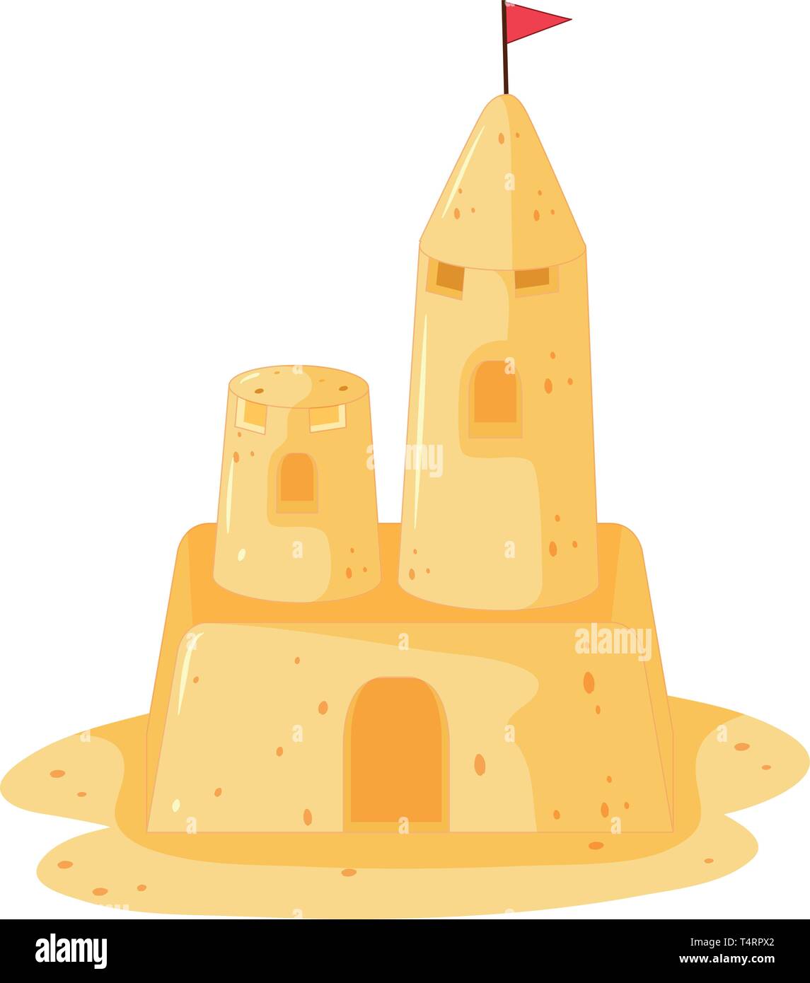 Build sand castle Stock Vector Images - Alamy