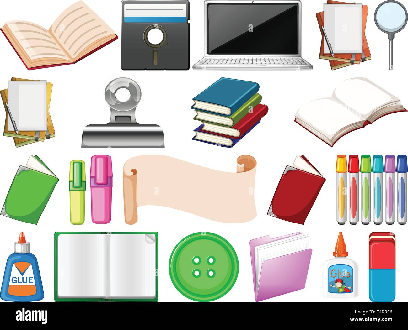 Set of learning object illustration Stock Vector Image & Art - Alamy