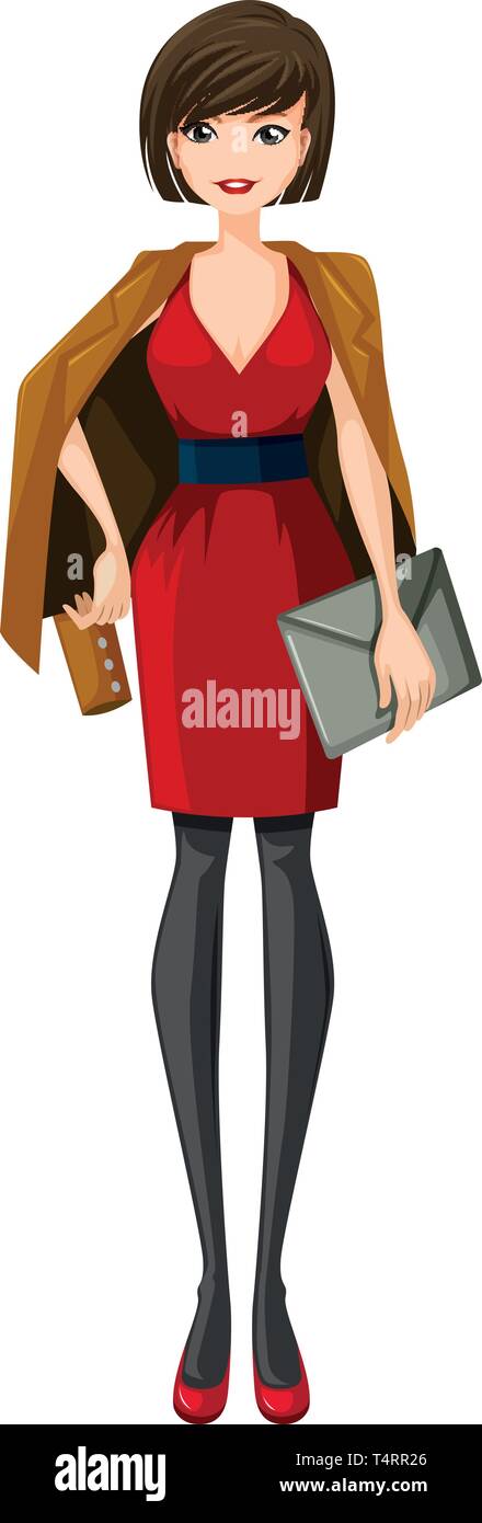 A modern female character illustration Stock Vector Image & Art - Alamy