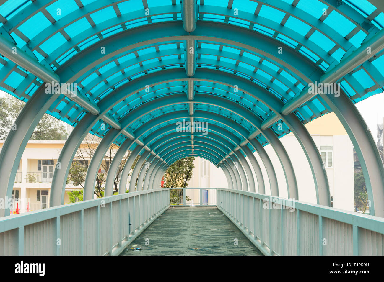 Inside the city walkway bridge in Hanoi, Vietnam Stock Photo - Alamy