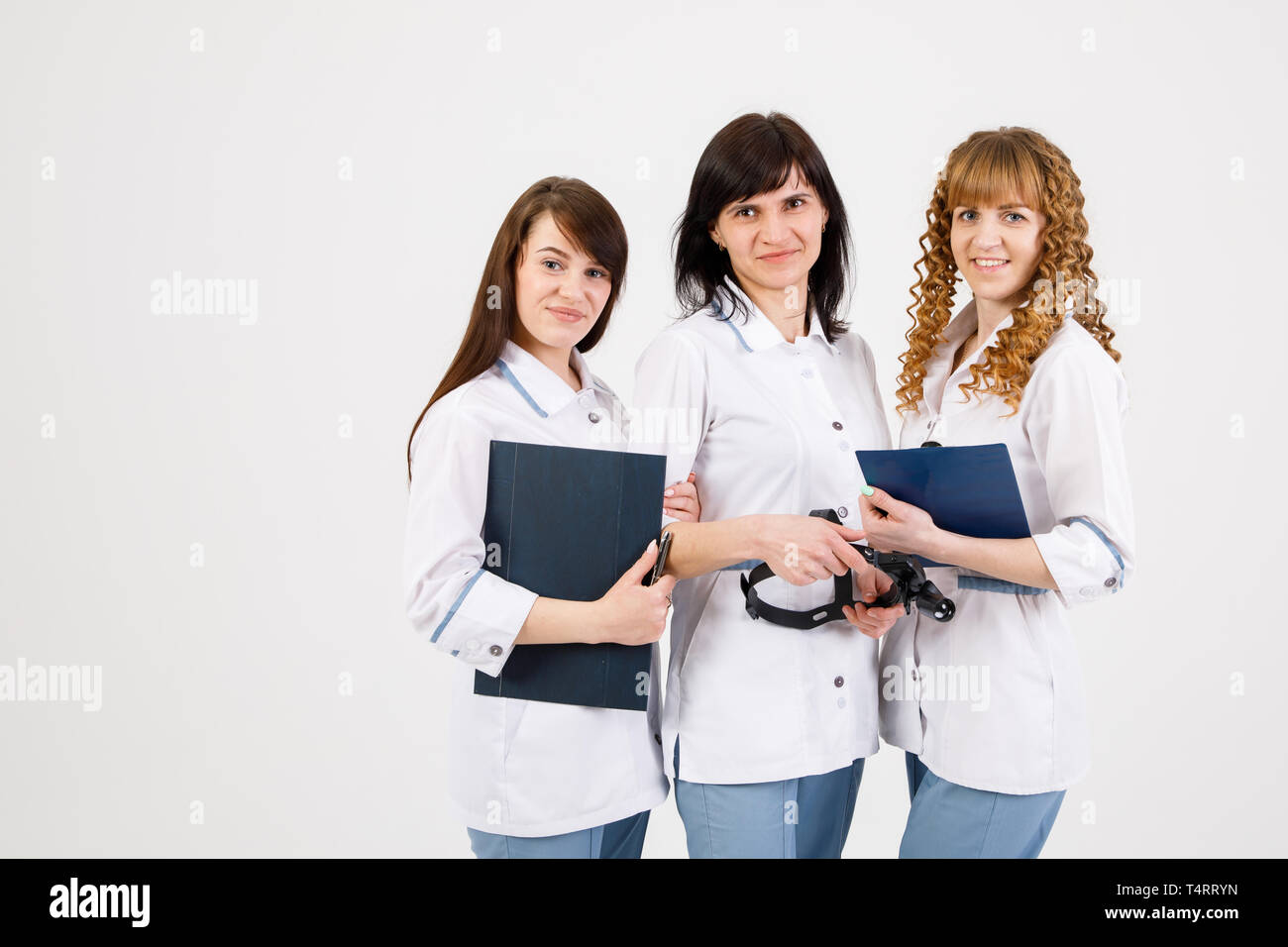 Healthcare people group. Professional doctor working in hospital office ...
