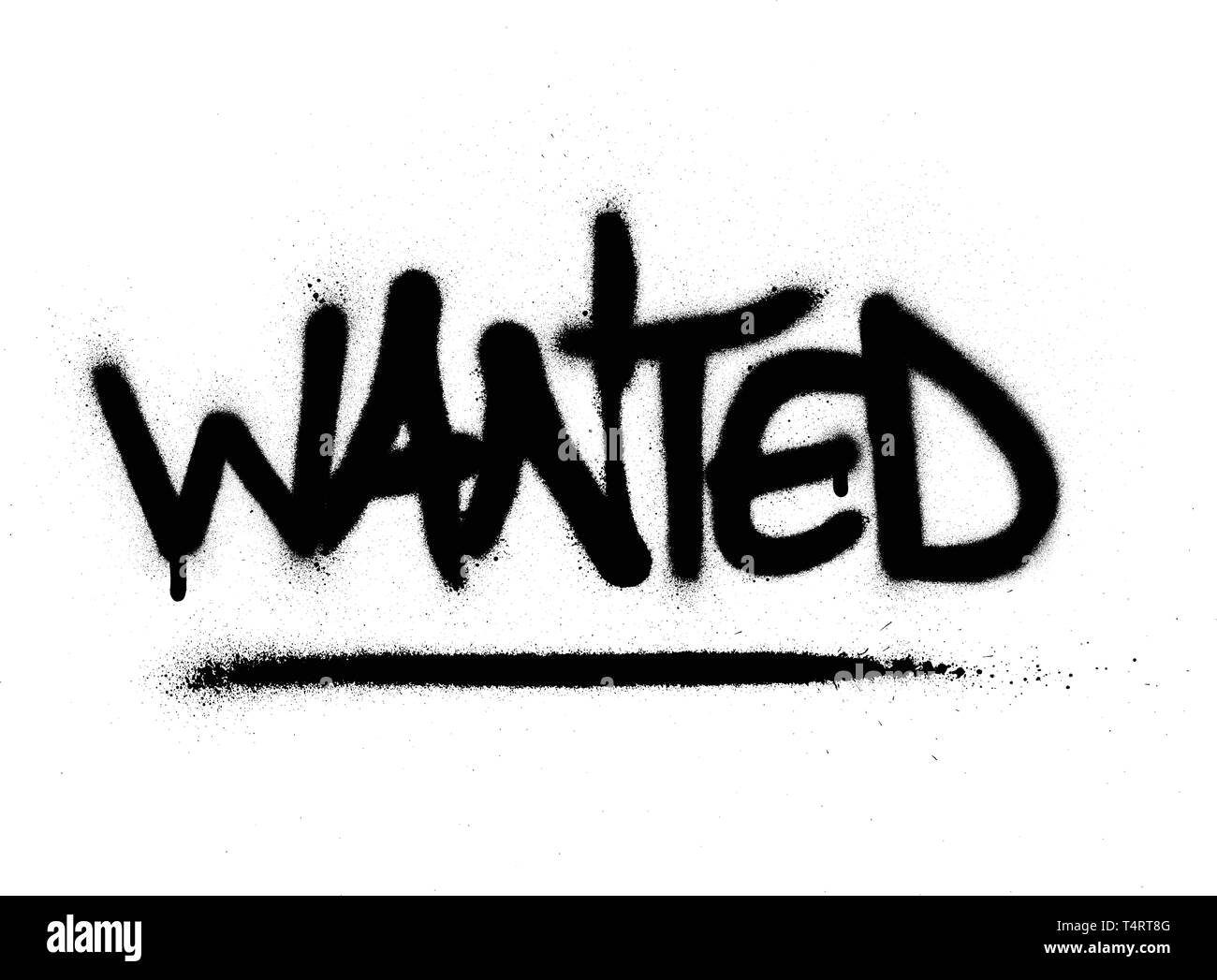 Graffiti style word art Black and White Stock Photos & Images - Alamy