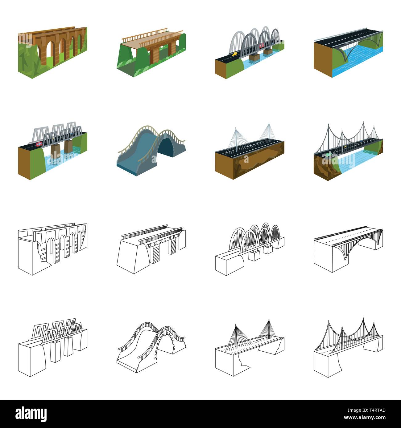 Isolated object of connection and design symbol. Set of connection and ...