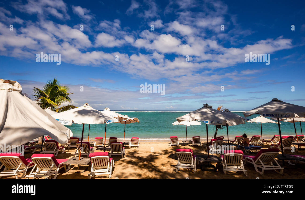 SAINT GILLES, LA REUNION, FRANCE, MAY 02 : Saint gilles beach, La ...