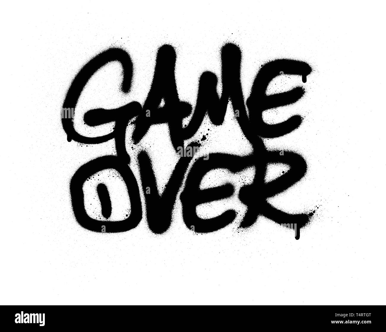 Game over writing hi-res stock photography and images - Alamy