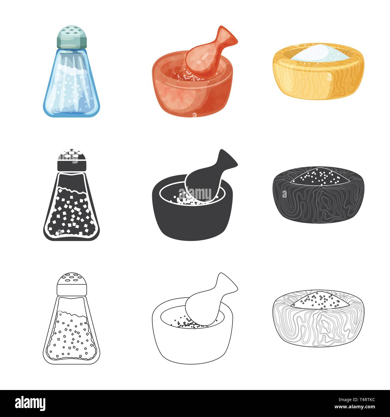 Sprinkle salt plate Stock Vector Images - Alamy