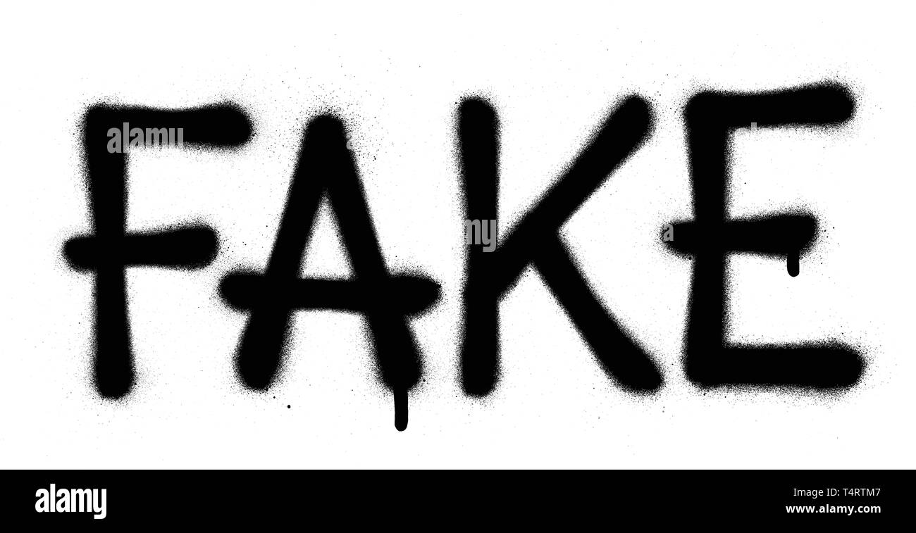 graffiti fake word sprayed in black over white Stock Vector Image & Art ...