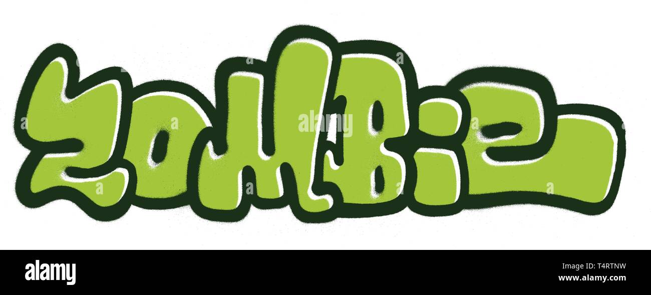 Zombie Graffiti Letters